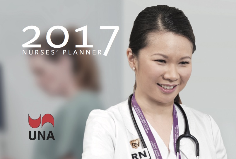 2017 Nurses' Planner coming soon - UNA