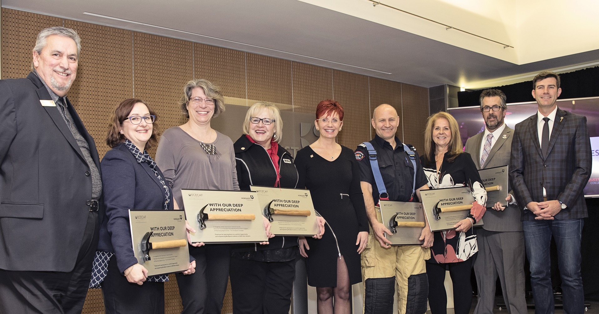 Local 196 members contribute to major donation to Edmonton NorQuest ...