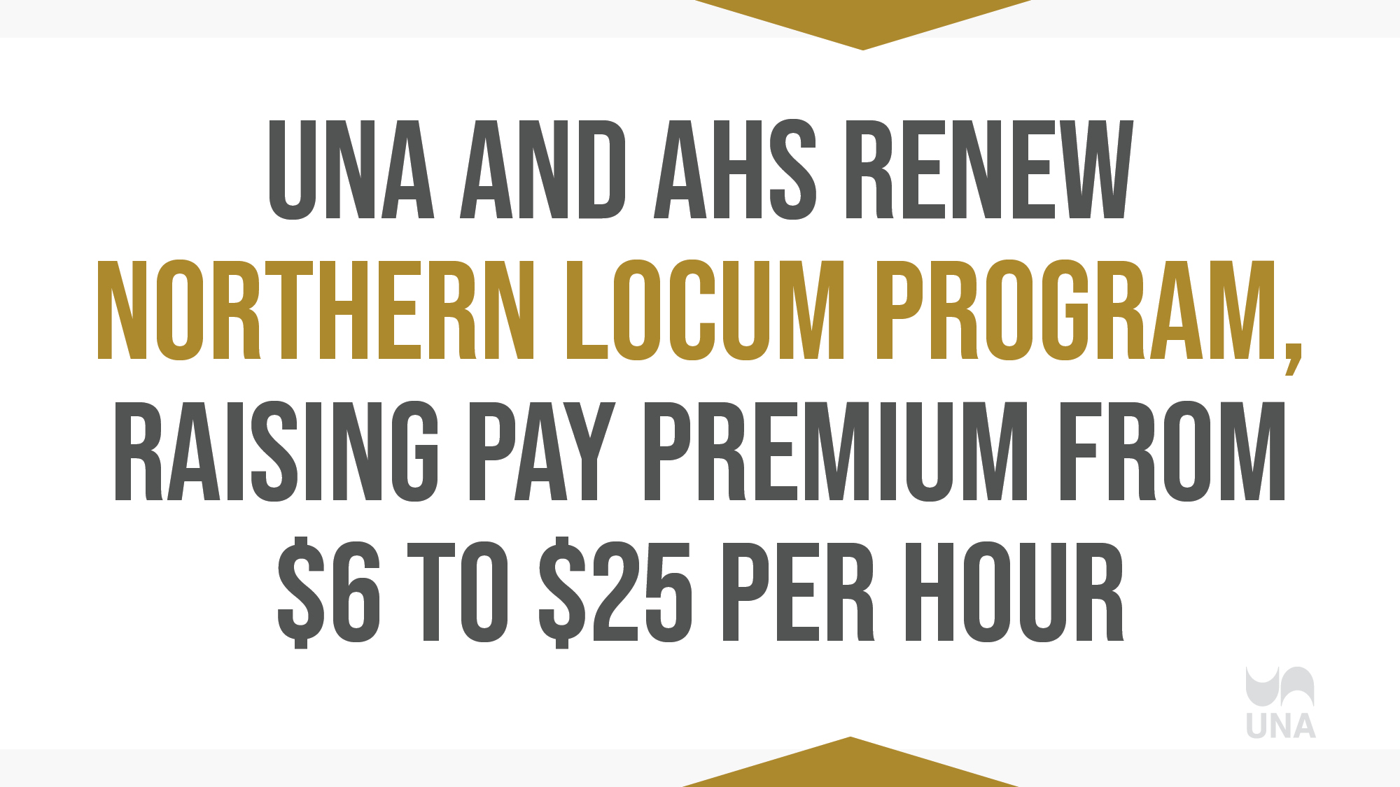 UNA and AHS renew northern locum program, raising pay premium from $6 ...