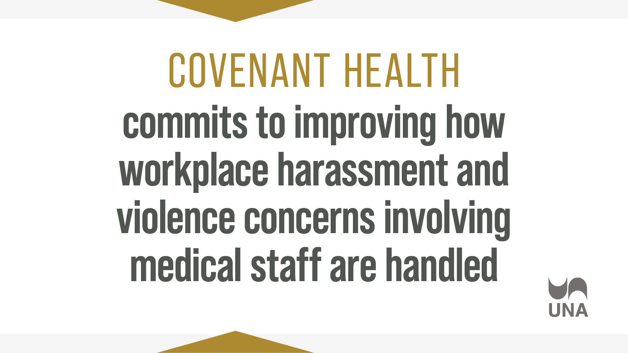 Covenant Health commits to improving how workplace harassment and ...
