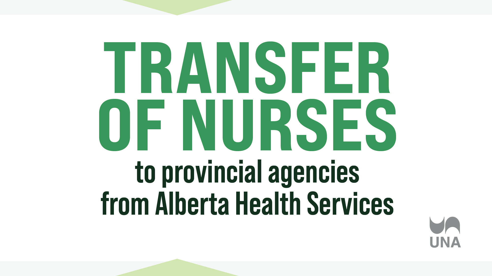 Transfer of nurses to provincial agencies from Alberta Health Services ...